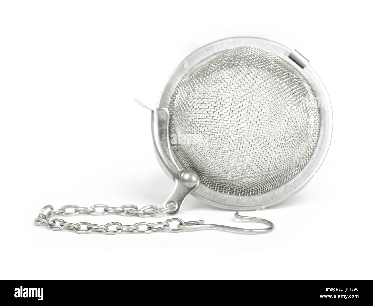 Tea strainer isolated on white background Stock Photo - Alamy