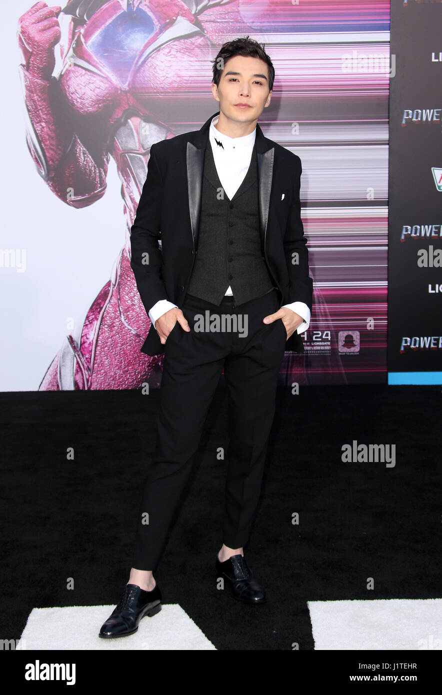 Premiere of Lionsgate's 'Power Rangers' - Arrivals Featuring: Ludi Lin ...