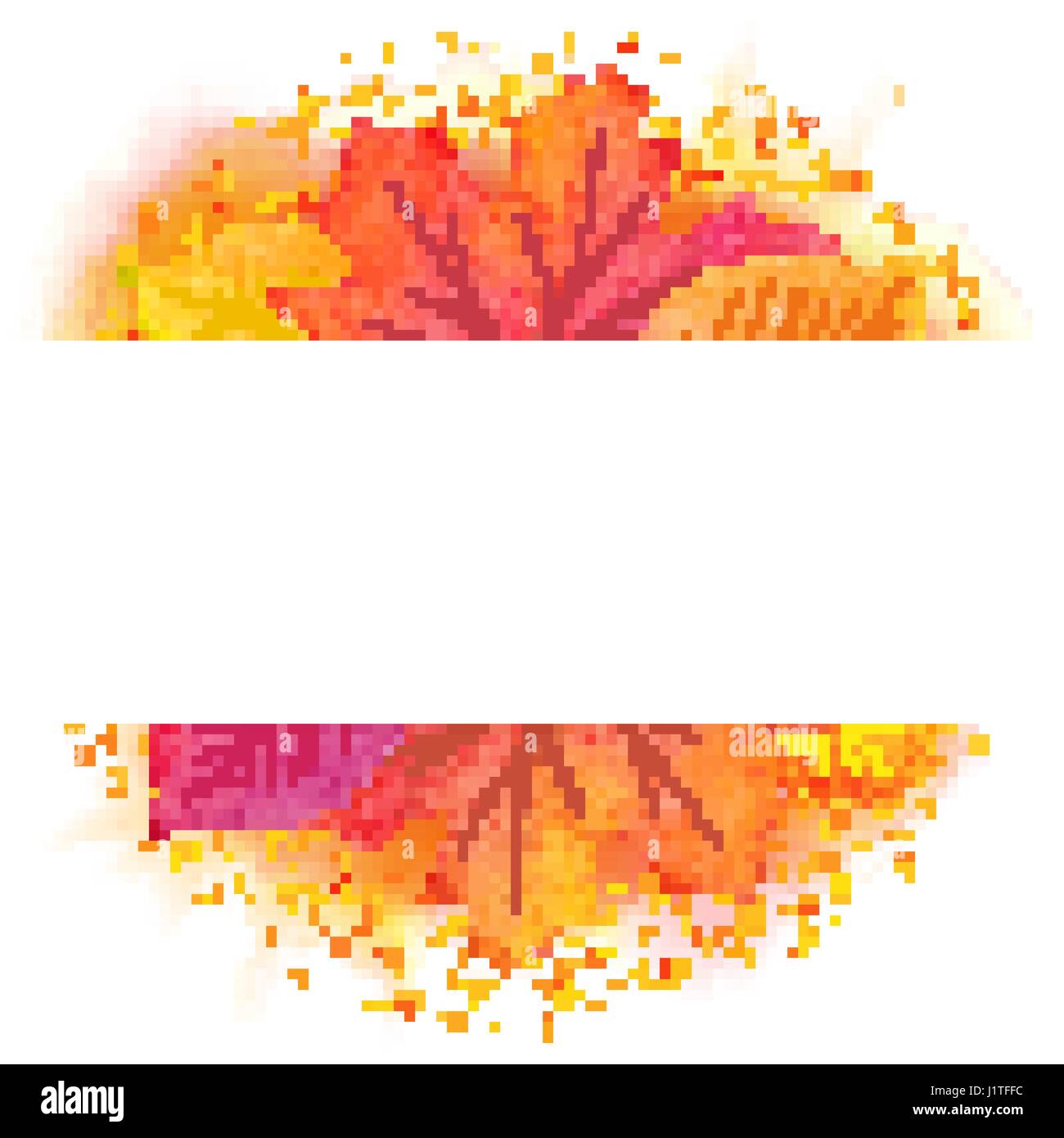 illustration of autumn banner with maple leaf Stock Vector Image & Art ...