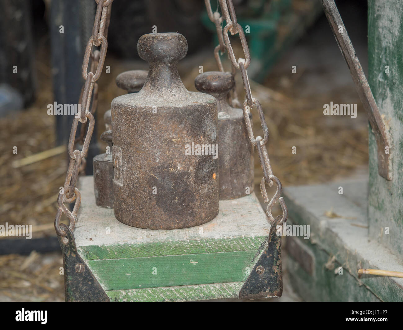 Different weights on a weighing scale Stock Photo - Alamy