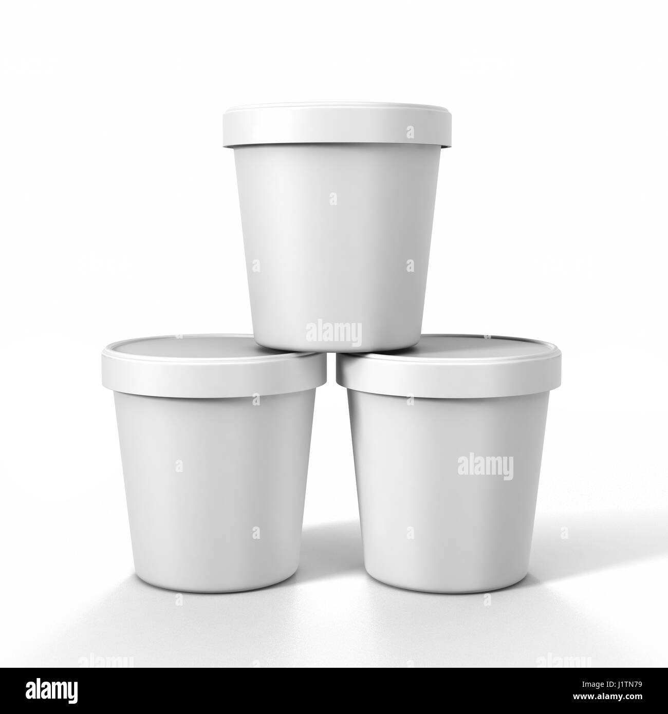 Ice cream realistic set Black and White Stock Photos & Images - Alamy