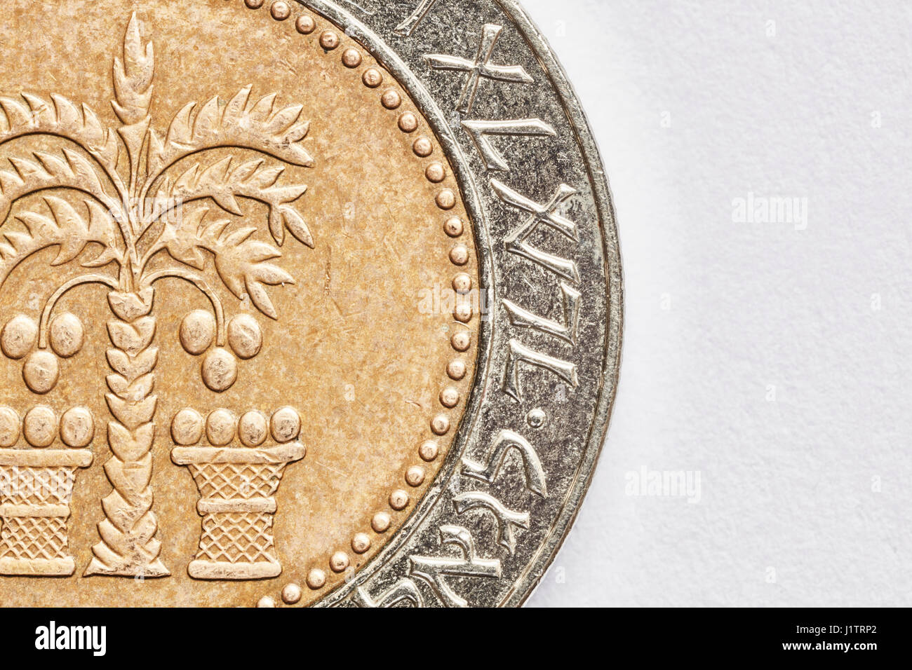 Ten shekel coin macro isolated on white surface Stock Photo - Alamy