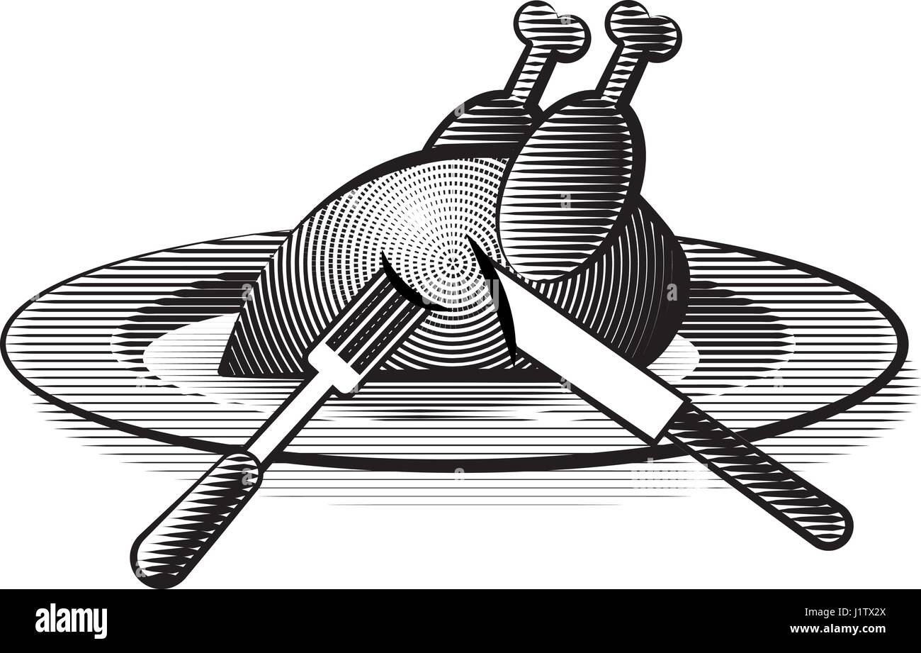 engraving style illustration of chicken poultry meat Stock Vector Image ...