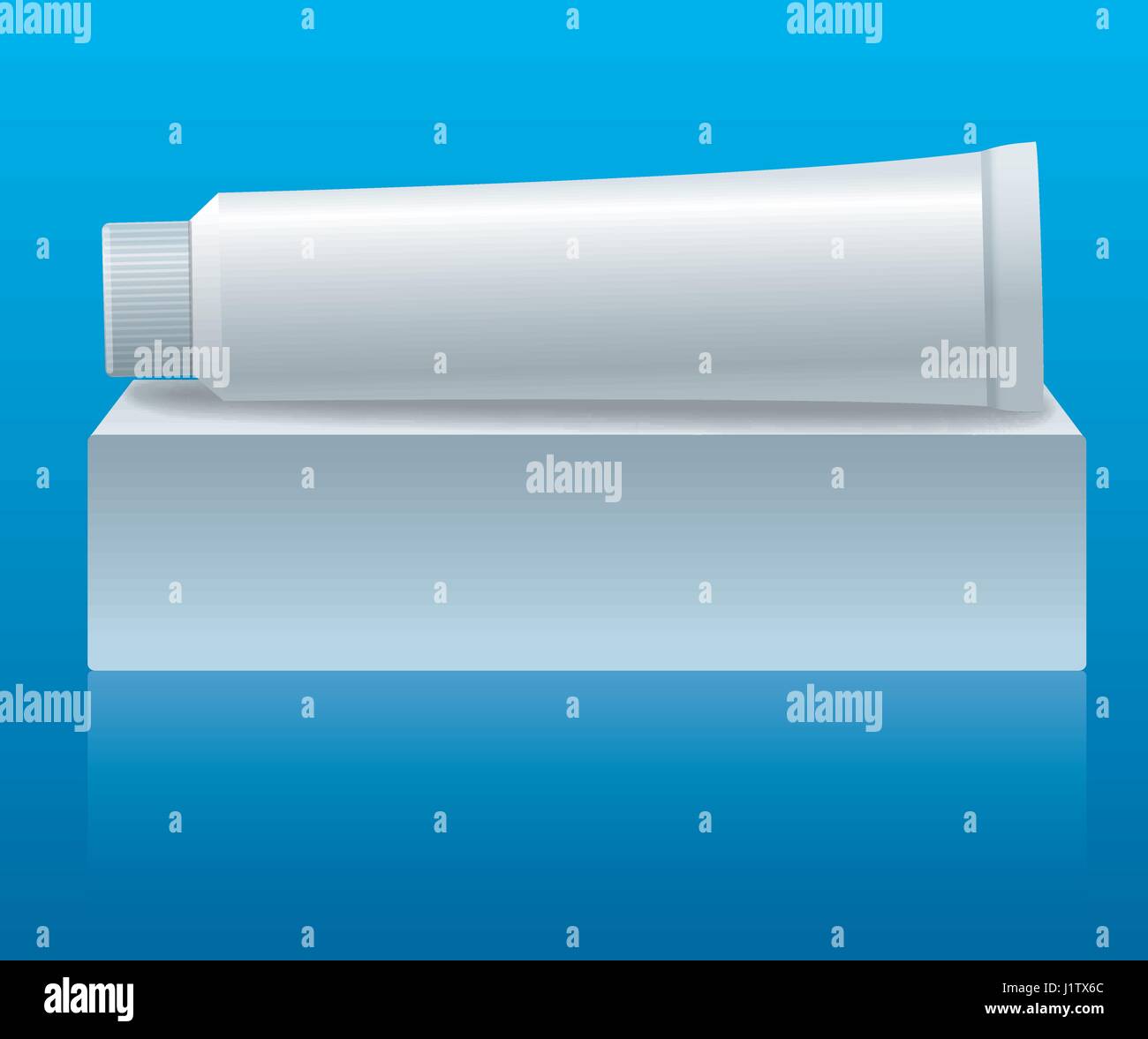 illustration of mock up for toothpaste tube packaging Stock Vector ...