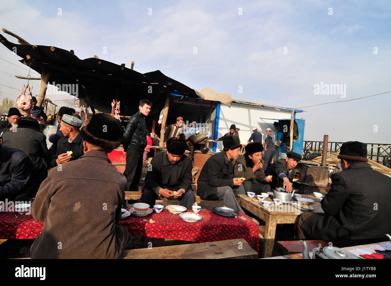 A traditional Uyghur tea house serving tea and Samsa Stock Photo - Alamy