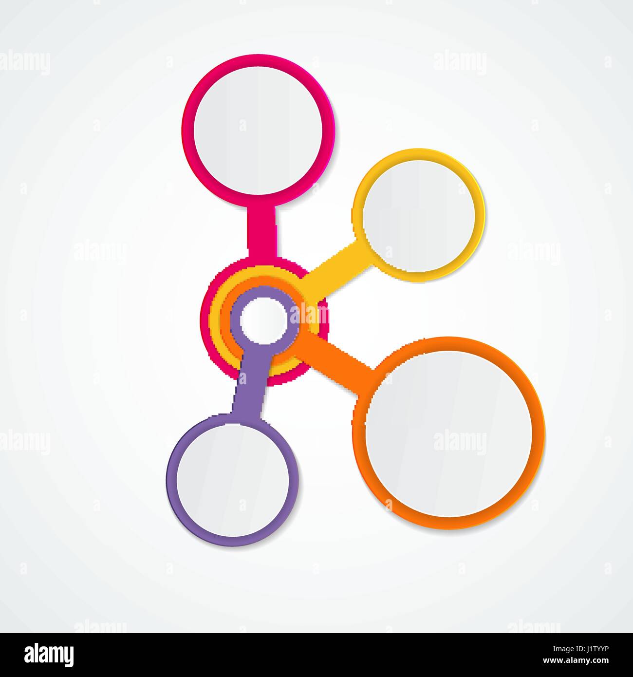 Abstract Elements of Graph, Diagram with 4 Steps, Options. Busin Stock ...