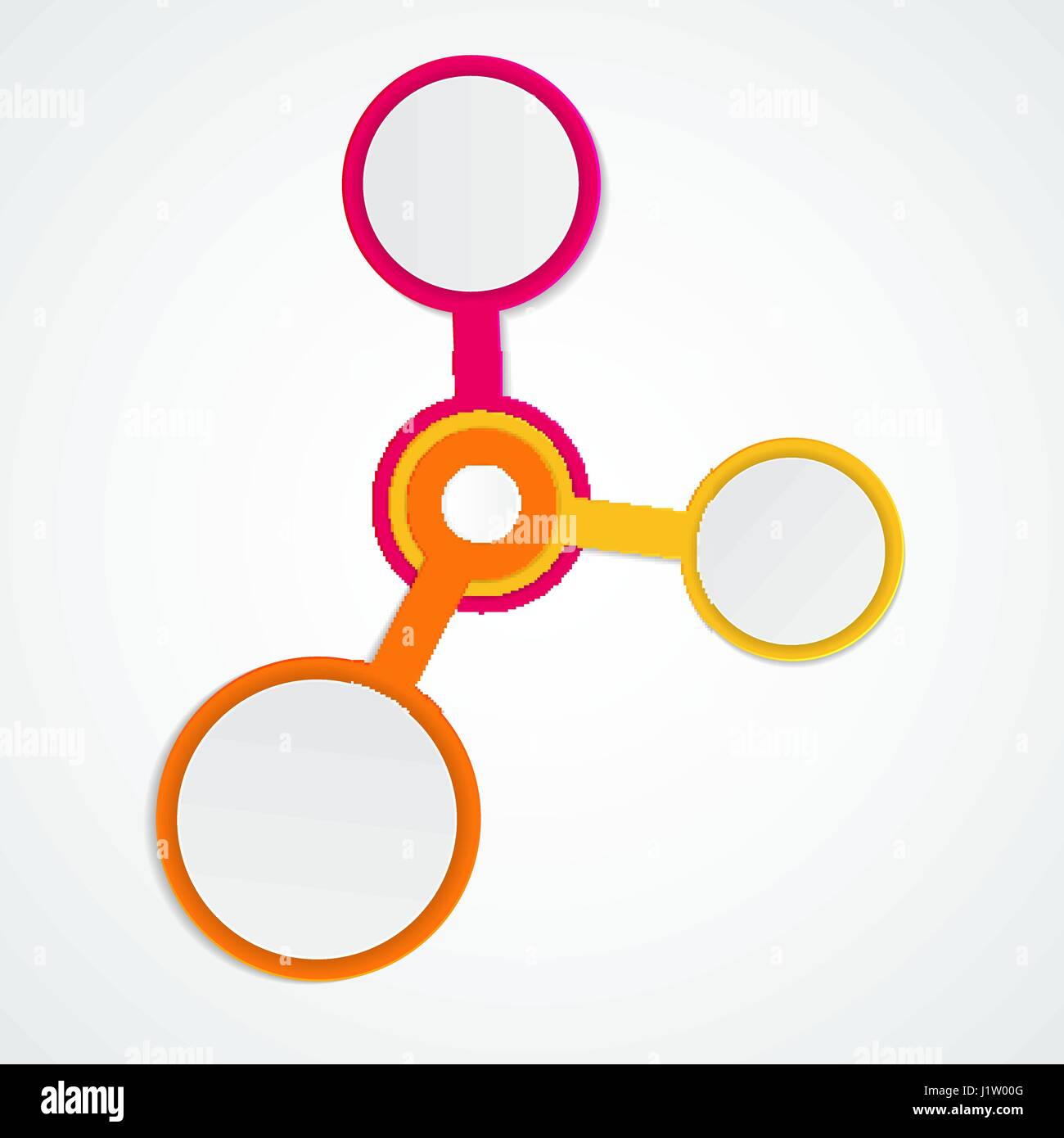 Abstract Elements of Graph, Diagram with 3 Steps, Options. Busin Stock ...