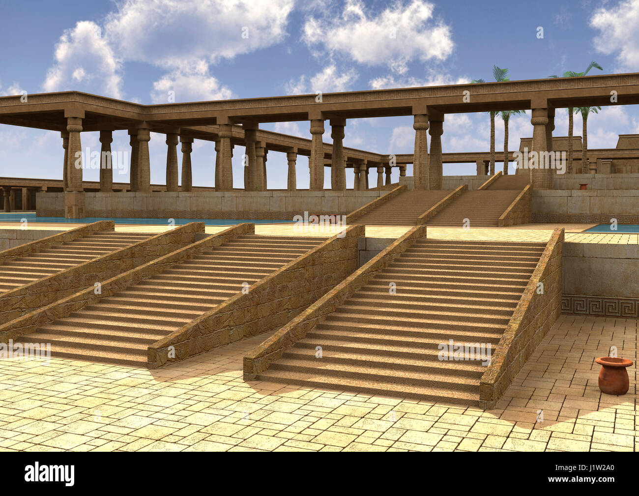 3d rendering ancient egyptian palace hi-res stock photography and ...
