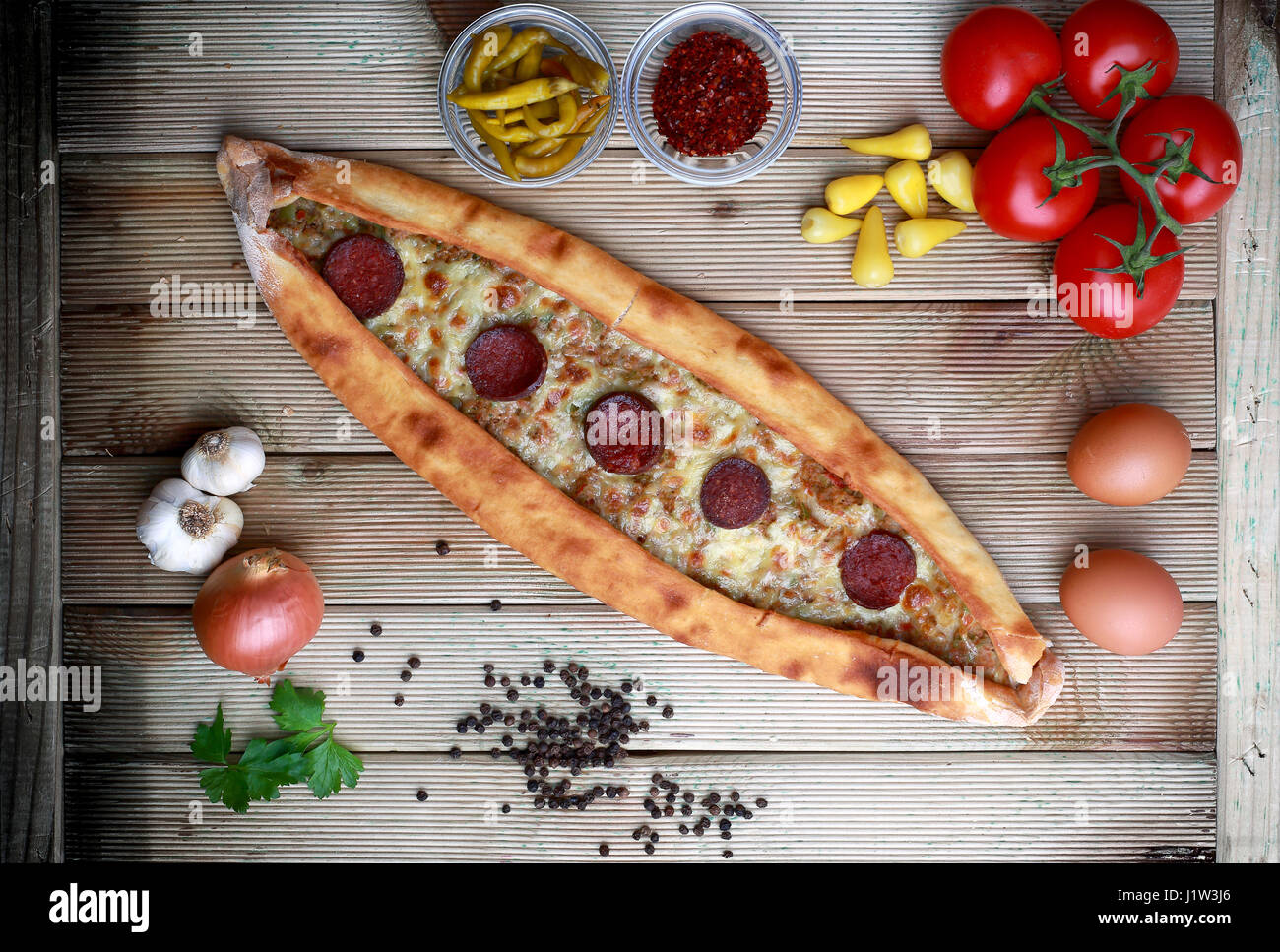 Mixed pit, traditional Turkish food Stock Photo - Alamy