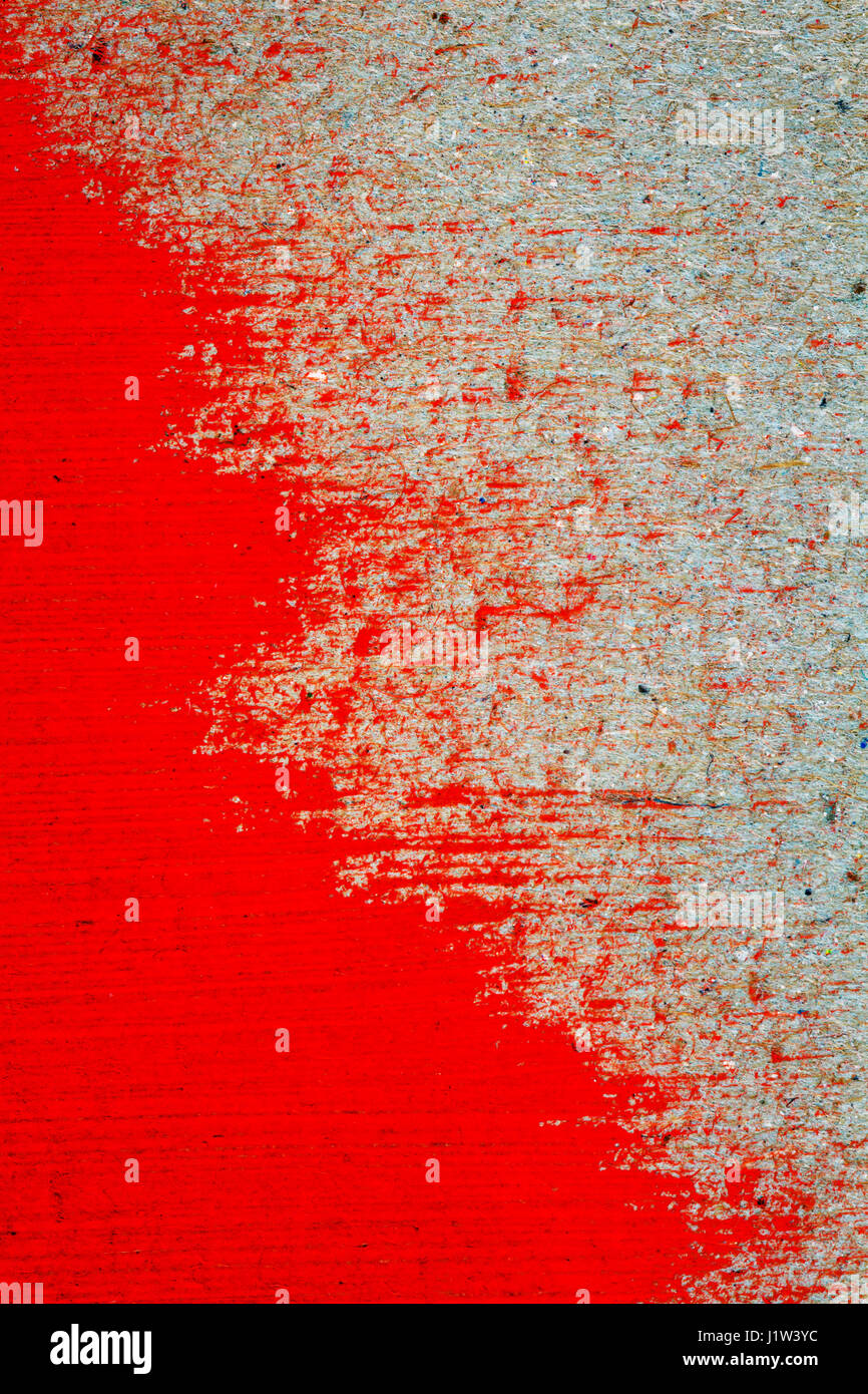 Abstract hand painted red paint on cardboard texture background Stock ...