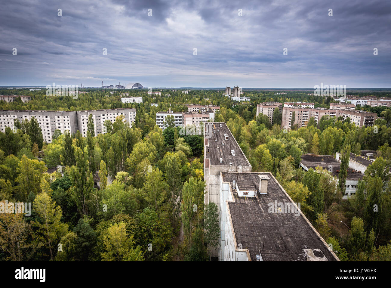 One of the districts of Pripyat ghost city, Chernobyl Nuclear Power ...