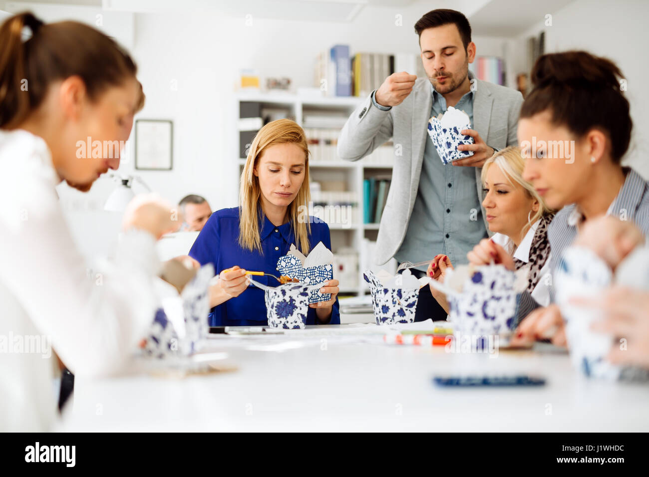 Office meals hi-res stock photography and images - Alamy