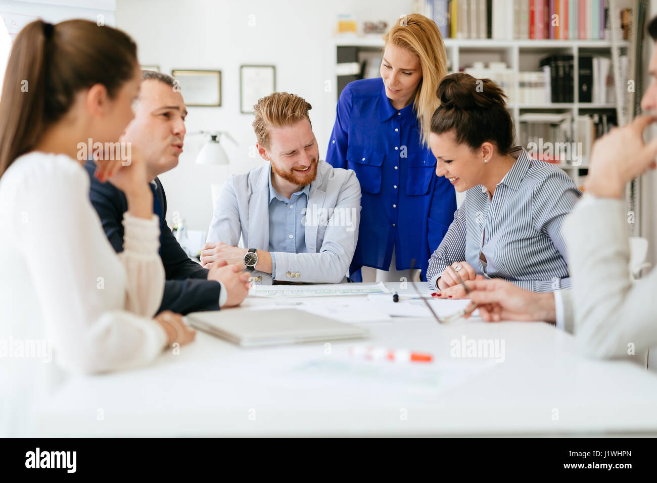 Business people and architects discussing future plans Stock Photo - Alamy