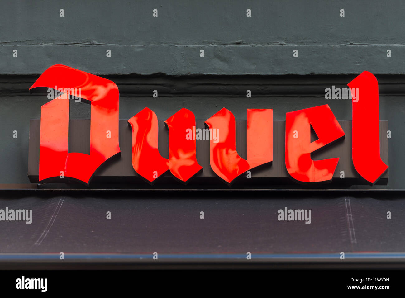 Duvel Belgian Beer logo Stock Photo - Alamy