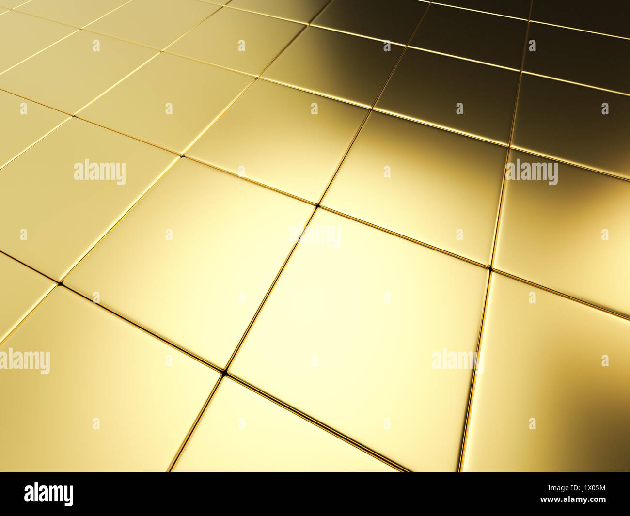 Gold square blocks abstract background. 3D illustration Stock Photo - Alamy