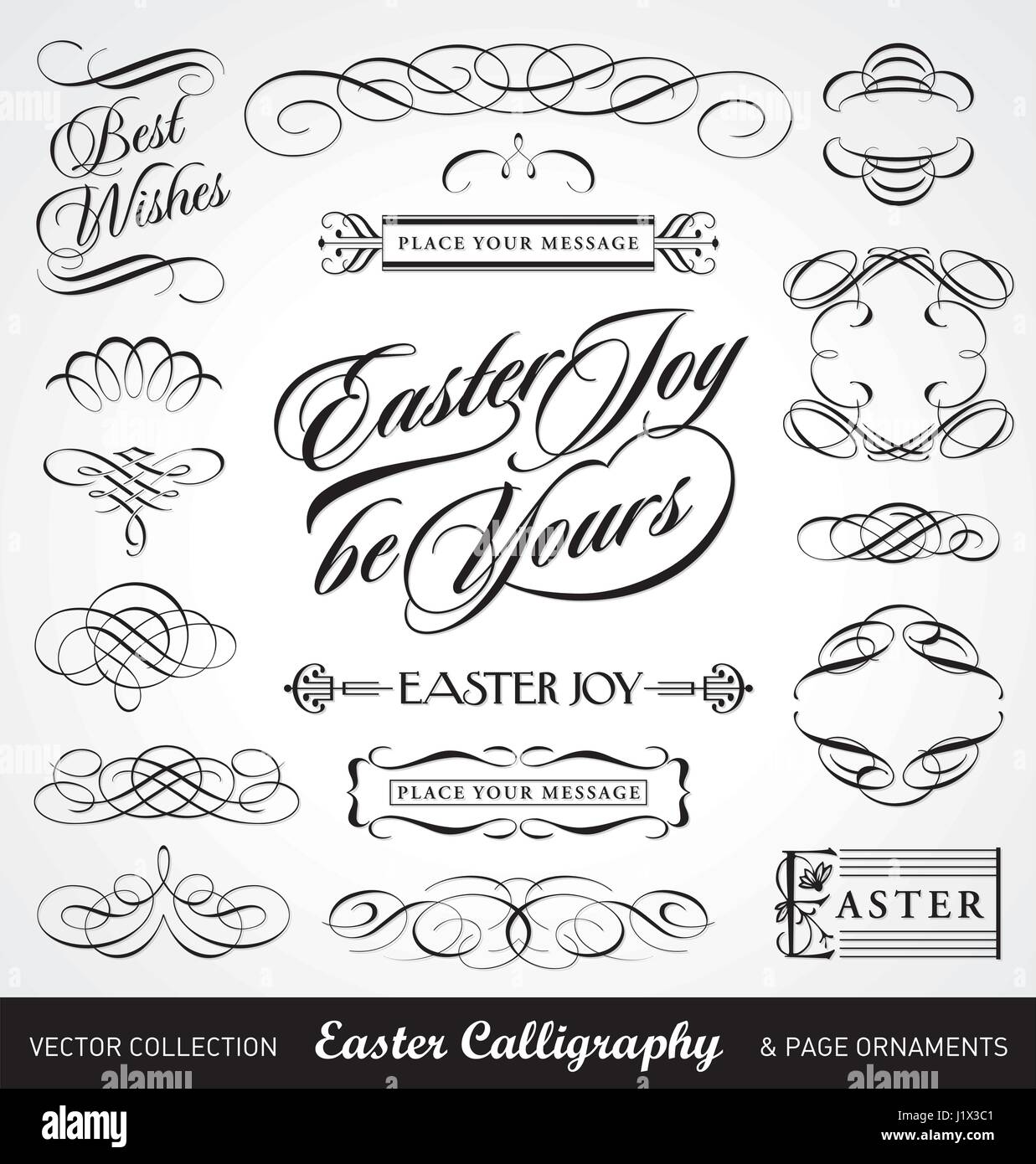 Calligraphy swirls hi-res stock photography and images - Alamy