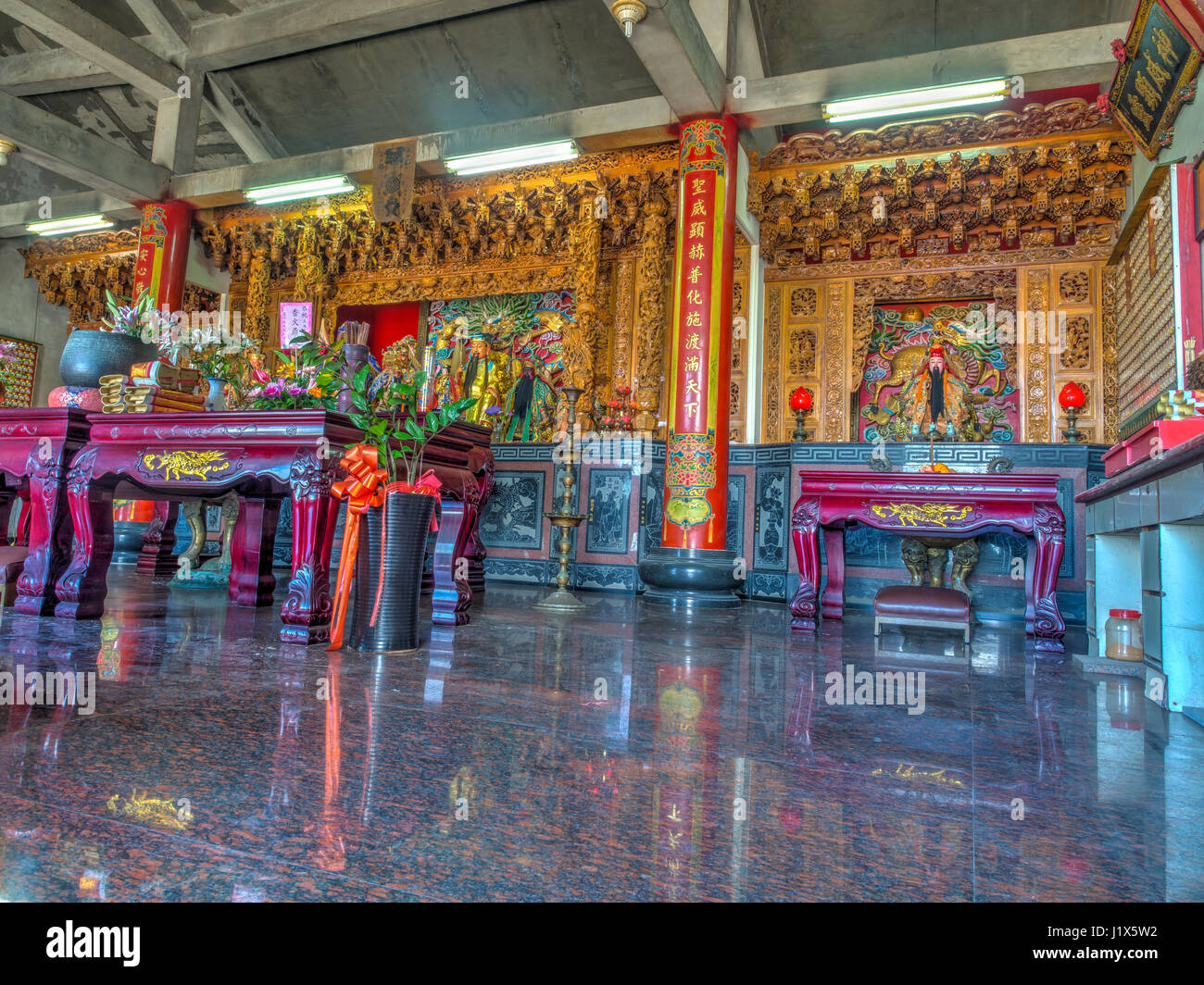 Shimen, Taiwan - October 03, 2016: Small Temple on the north coast of ...