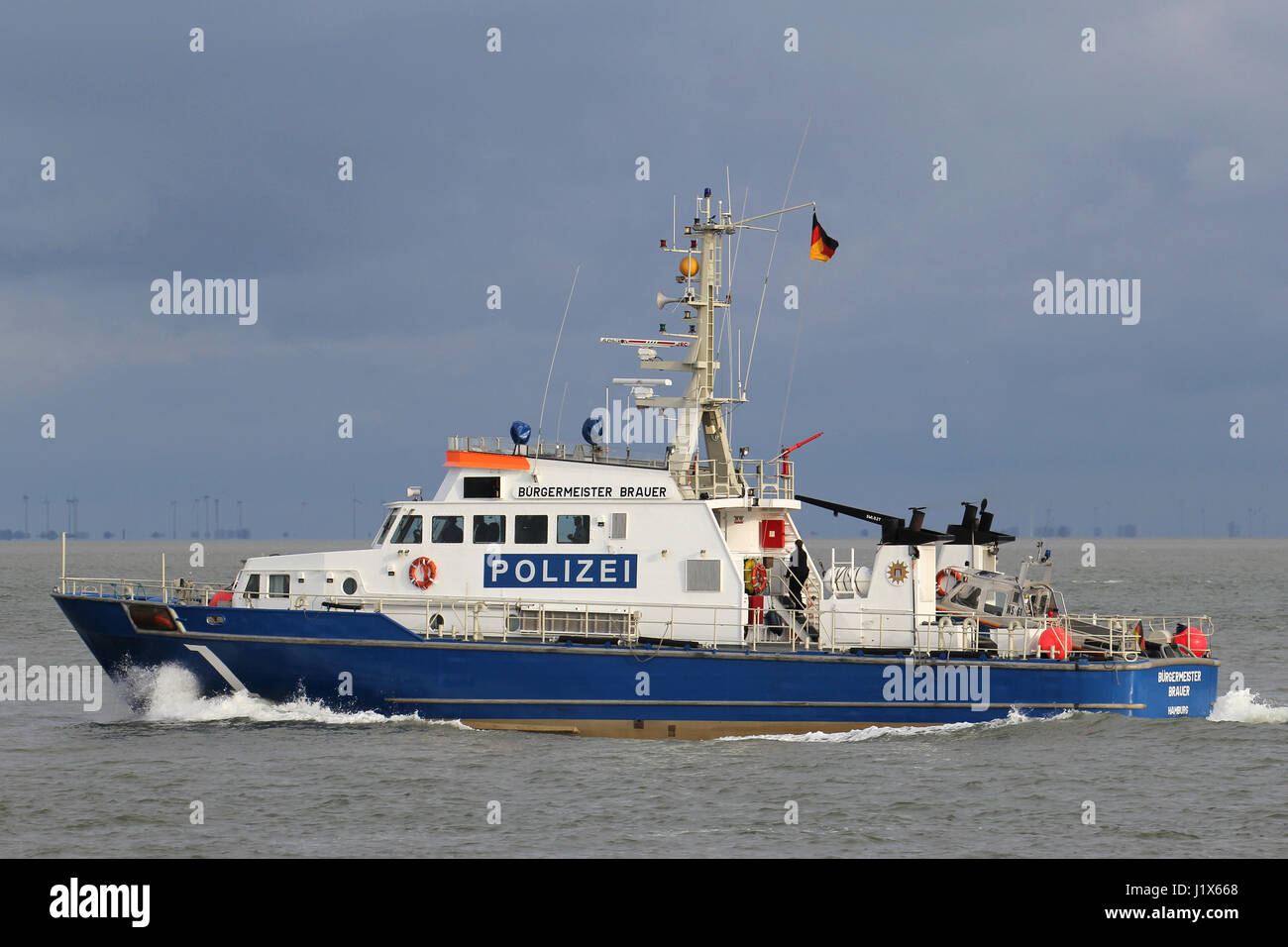 German police boat hi-res stock photography and images - Alamy
