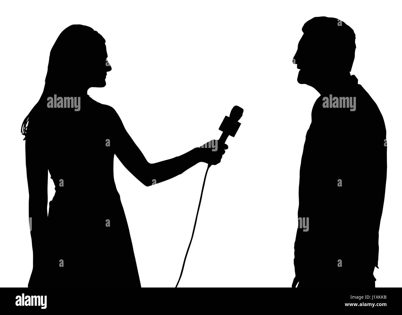 Interviewer Stock Vector Images - Alamy