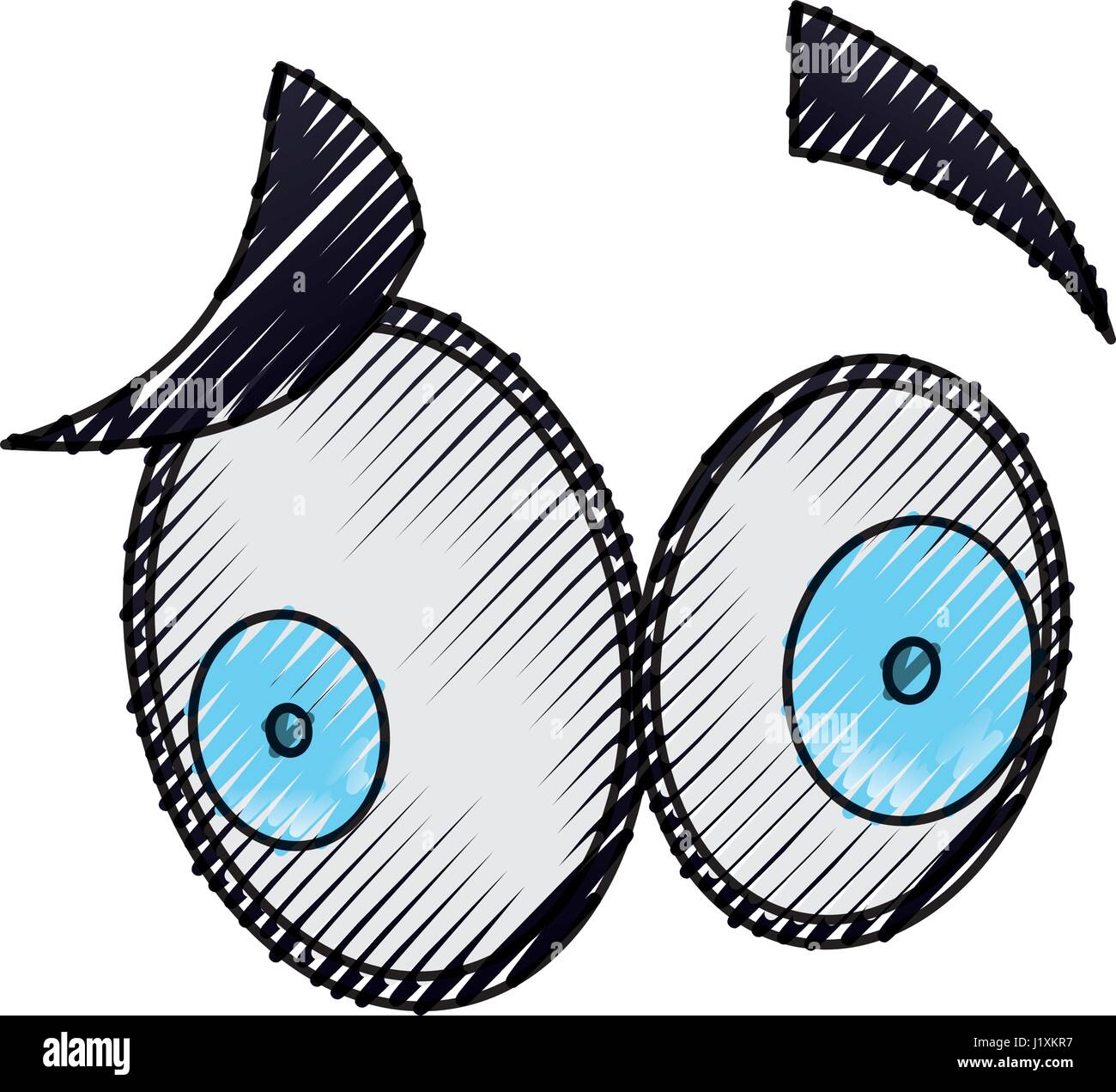 Cartoon eyes expression Stock Vector Image & Art - Alamy