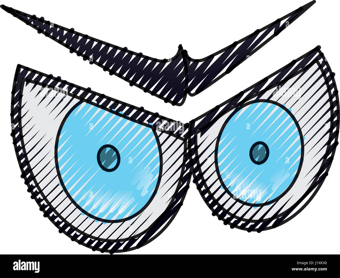 Cartoon Eyes Expression Stock Vector Image And Art Alamy