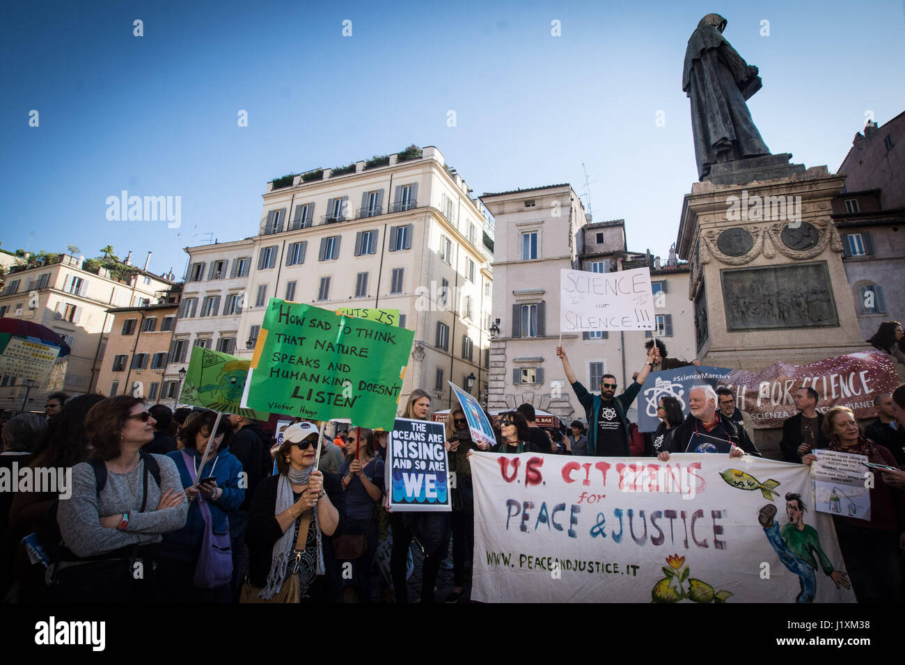 Rome, Italy. 22nd Apr, 2017. Hundred people participated in the 2017 ...