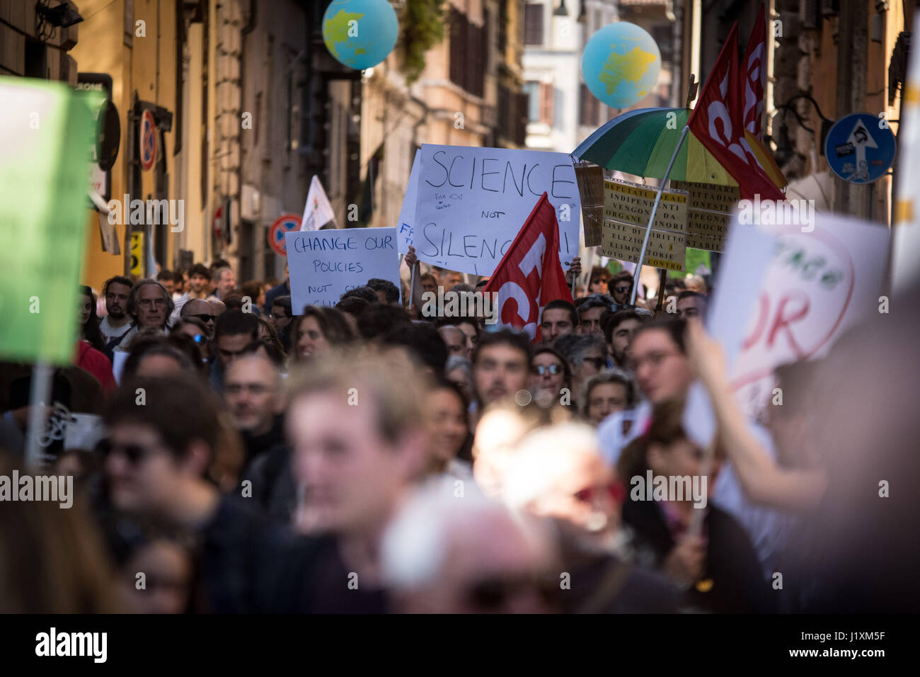 Rome, Italy. 22nd Apr, 2017. Hundred people participated in the 2017 ...