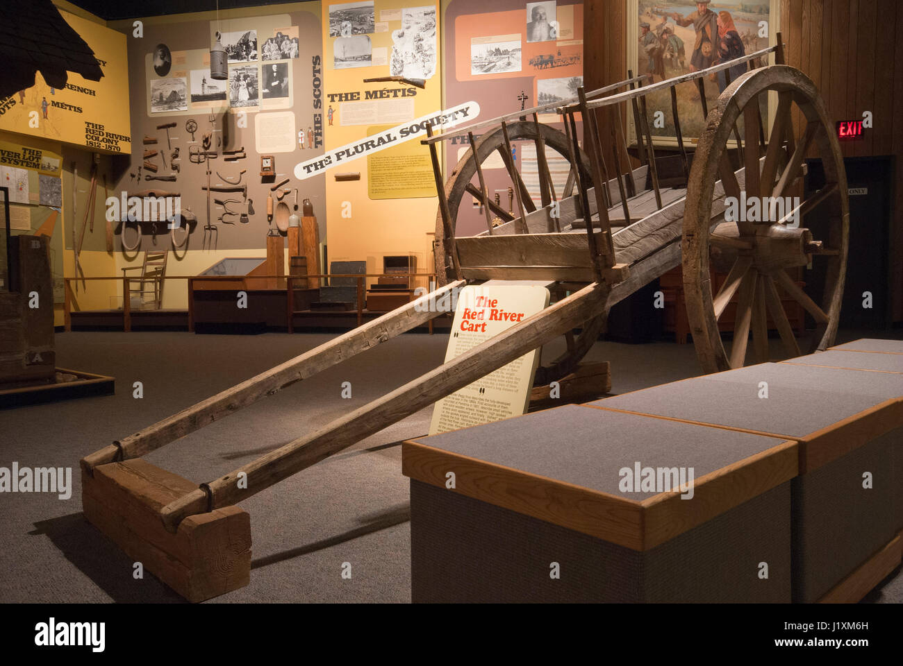 Red river cart hi-res stock photography and images - Alamy