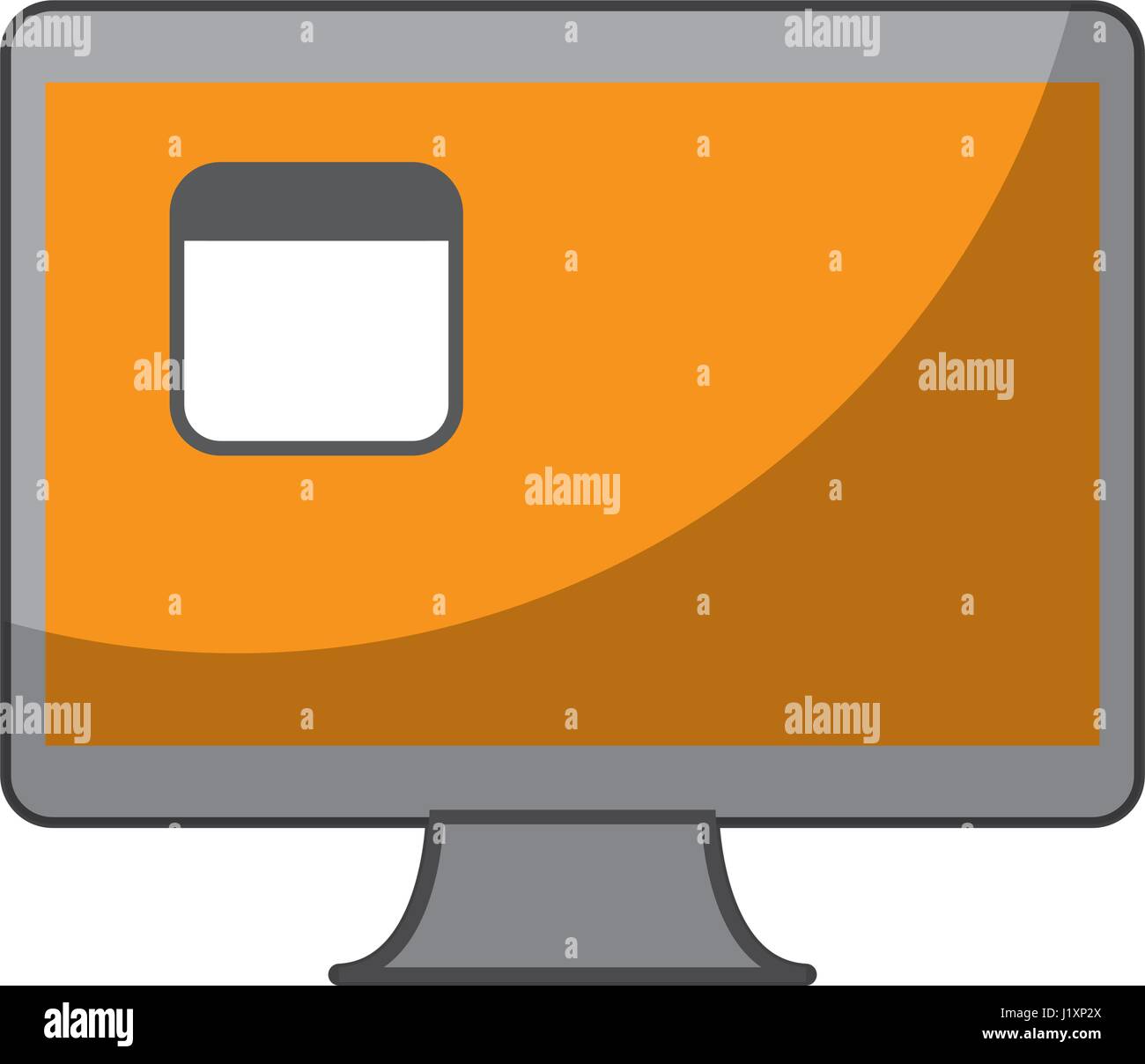 monitor computer icon Stock Vector Image & Art - Alamy