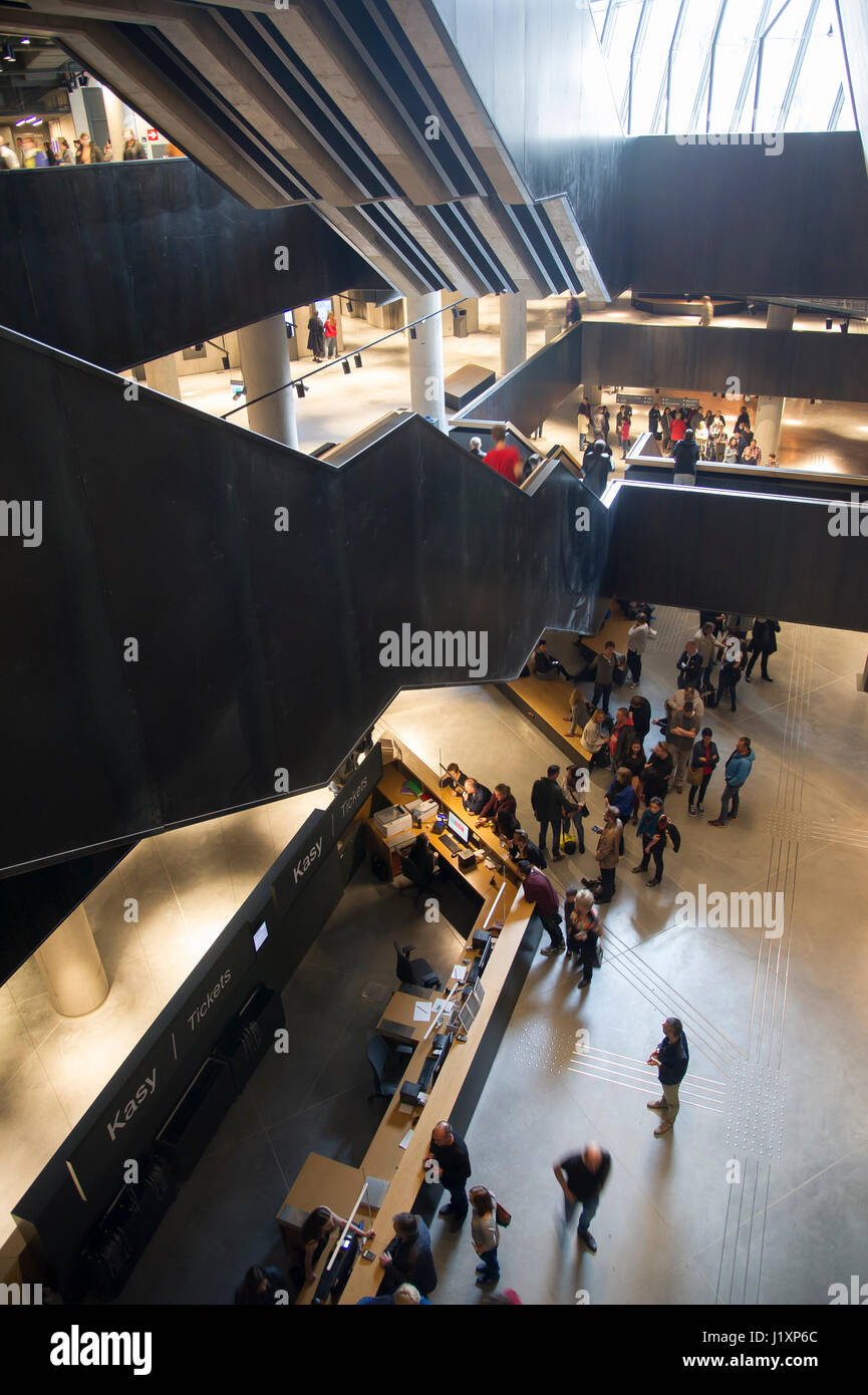People waiting to visit Museum of the Second World War which was ...