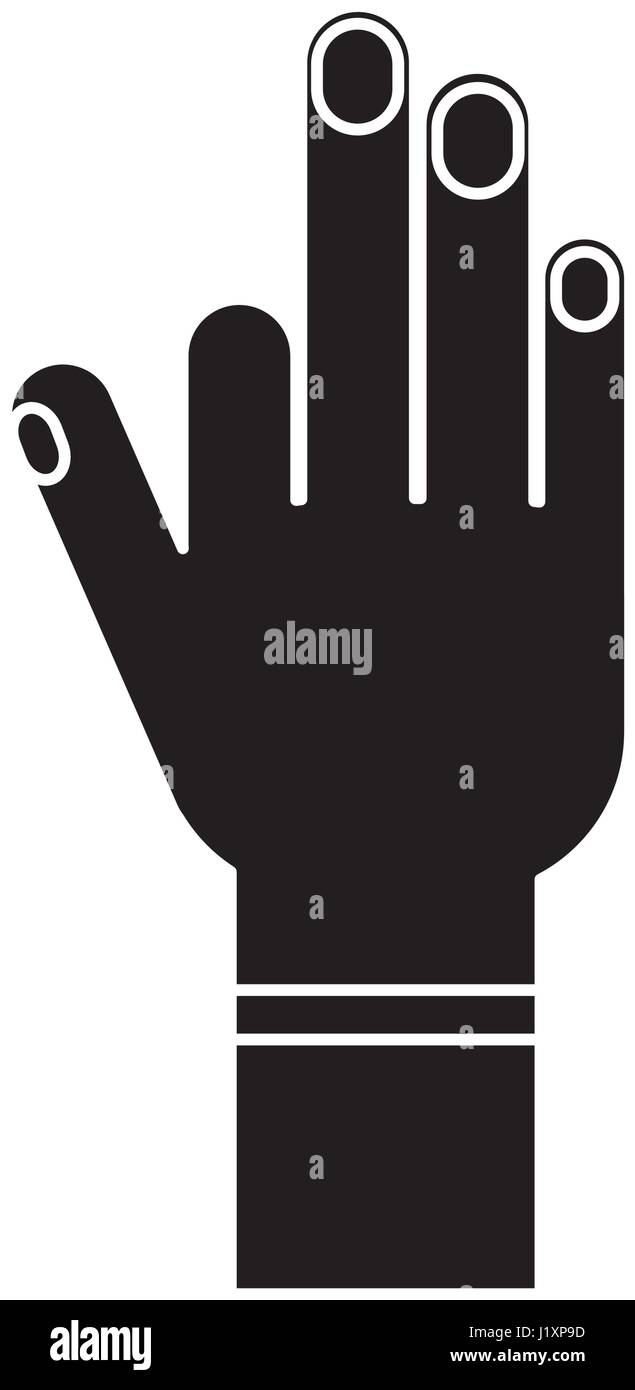 human hand icon Stock Vector Image & Art - Alamy