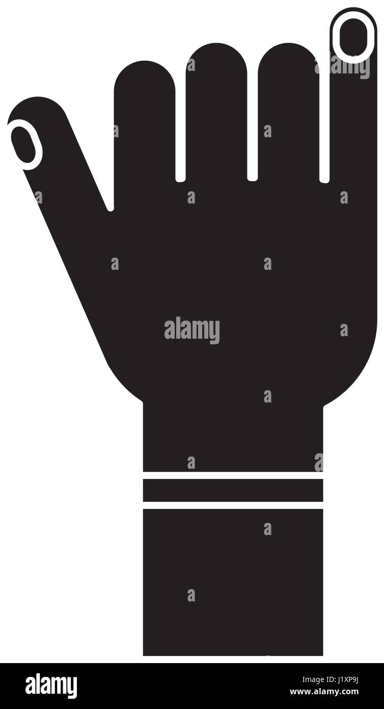 human hand icon Stock Vector Image & Art - Alamy