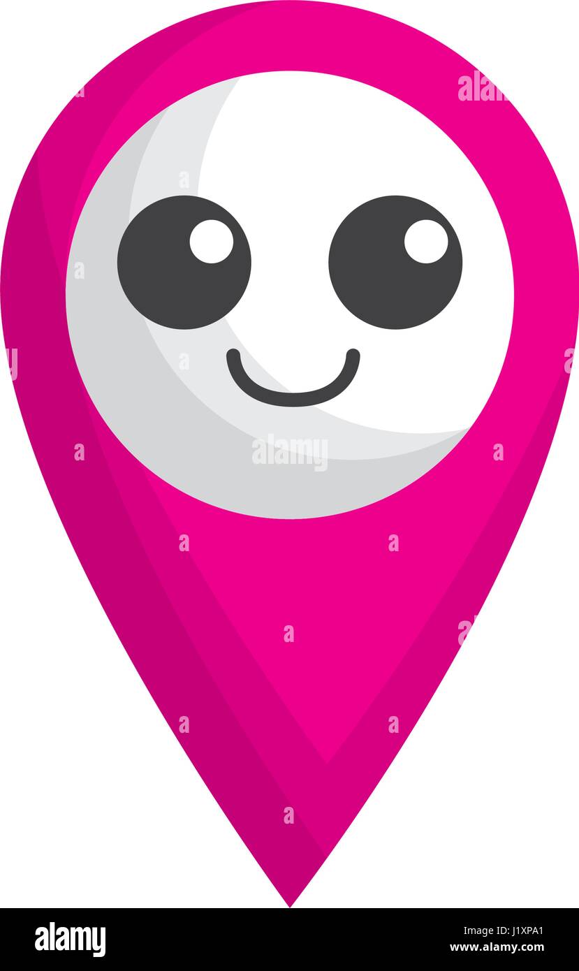 Funny character location Stock Vector Images - Alamy