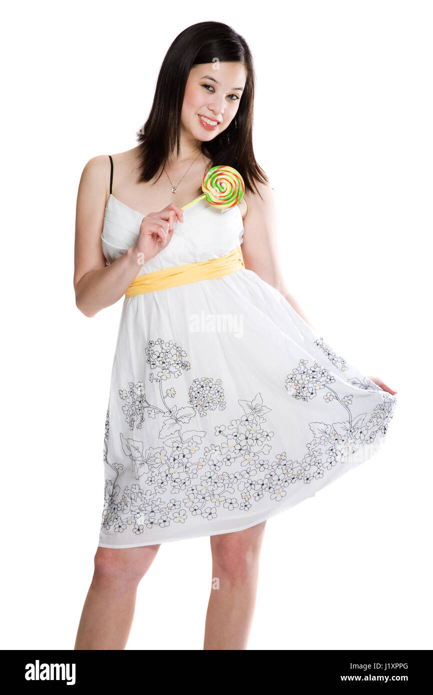 Adorable asian girl holding hi-res stock photography and images - Alamy