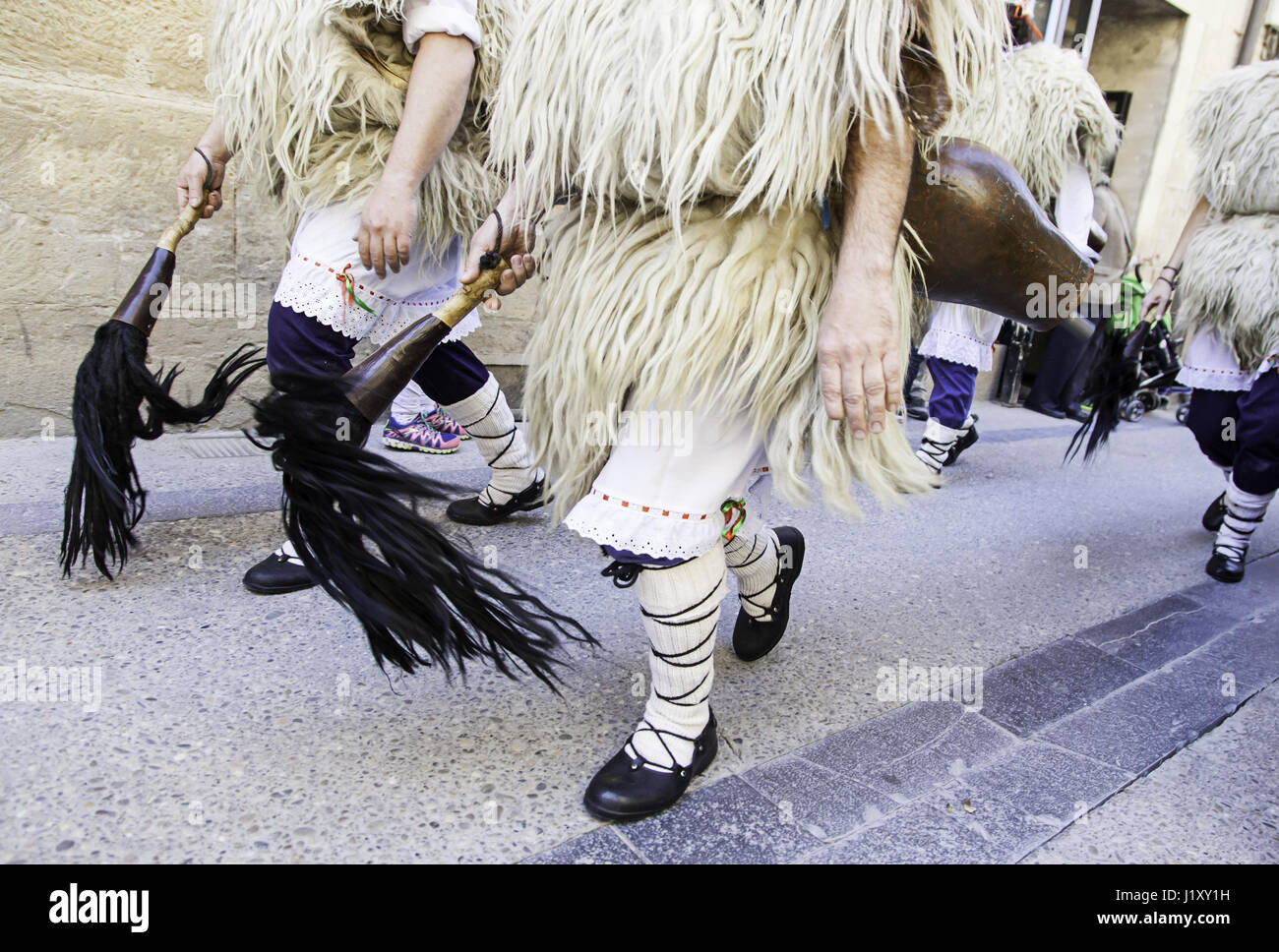 Typical Basque costume, detail of clothing for typical tradition Stock ...