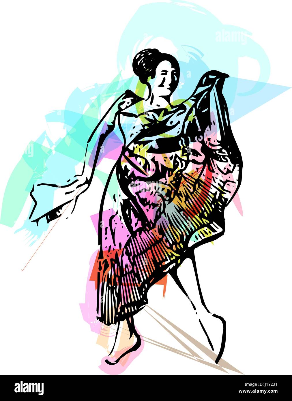 South american dance Stock Vector Images - Alamy