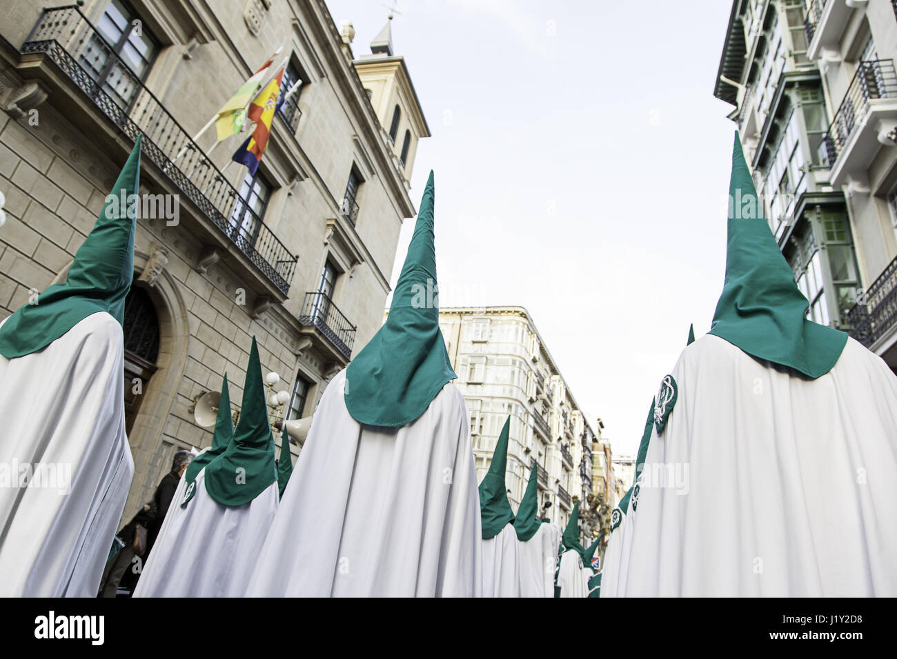 Holy week procession, detail of christian tradition, religion, faith ...