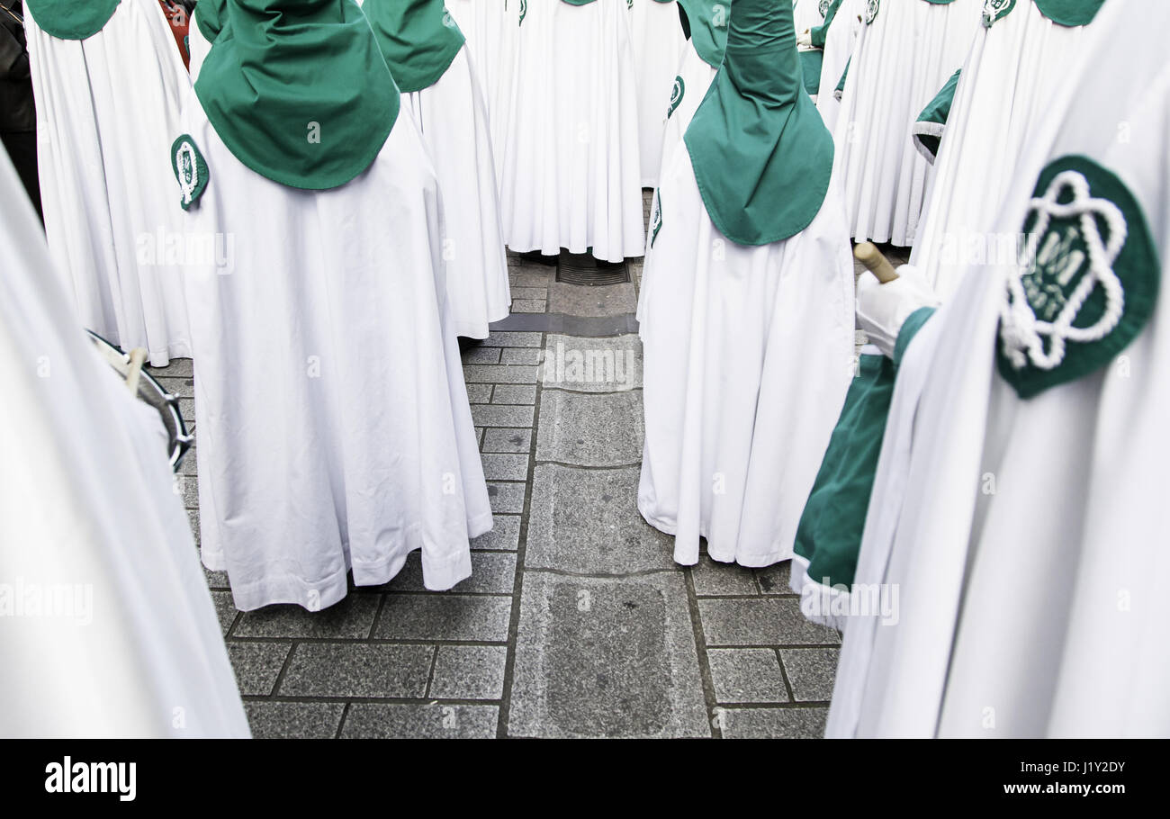 Holy week procession, detail of christian tradition, religion, faith ...