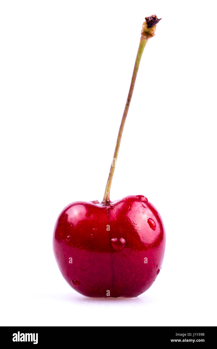 Single cherry fruit Cut Out Stock Images & Pictures - Alamy