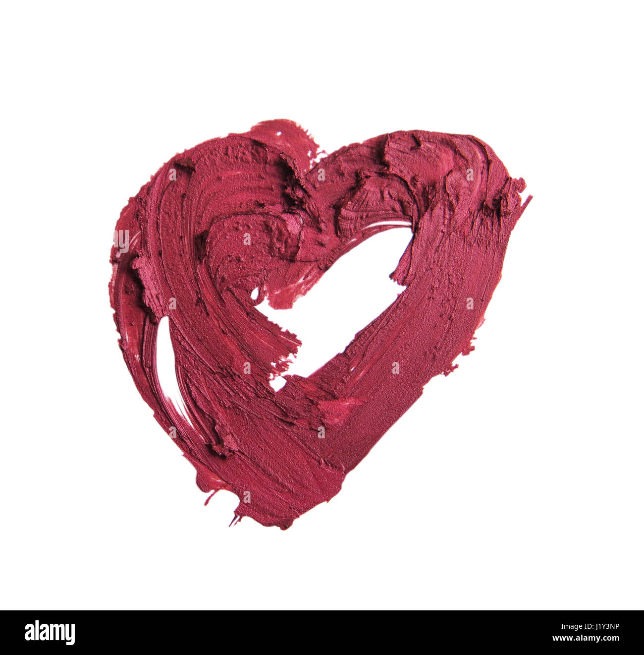smashed red heart shape isolated on white background Stock Photo - Alamy