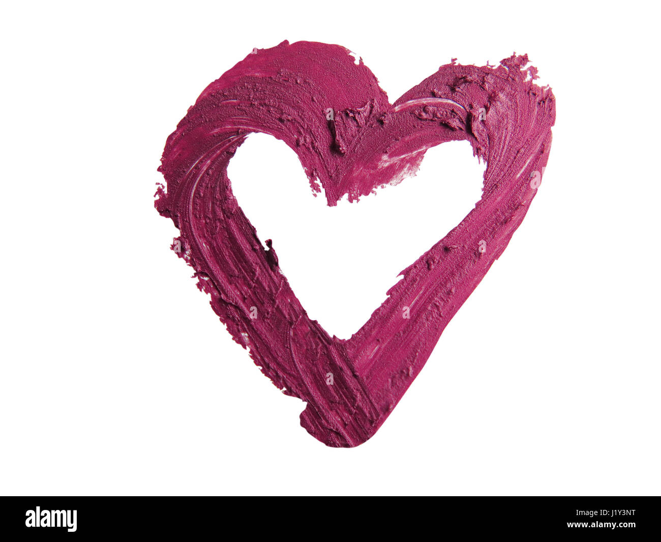 smashed red heart shape isolated on white background Stock Photo - Alamy