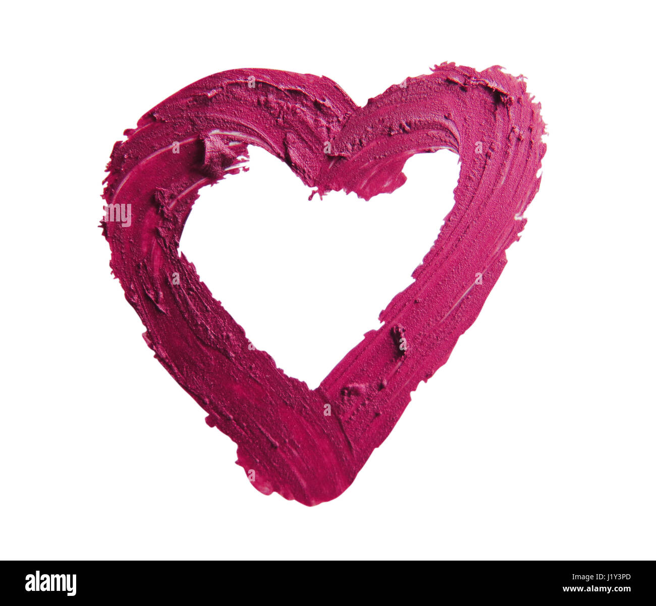 smashed red heart shape isolated on white background Stock Photo - Alamy