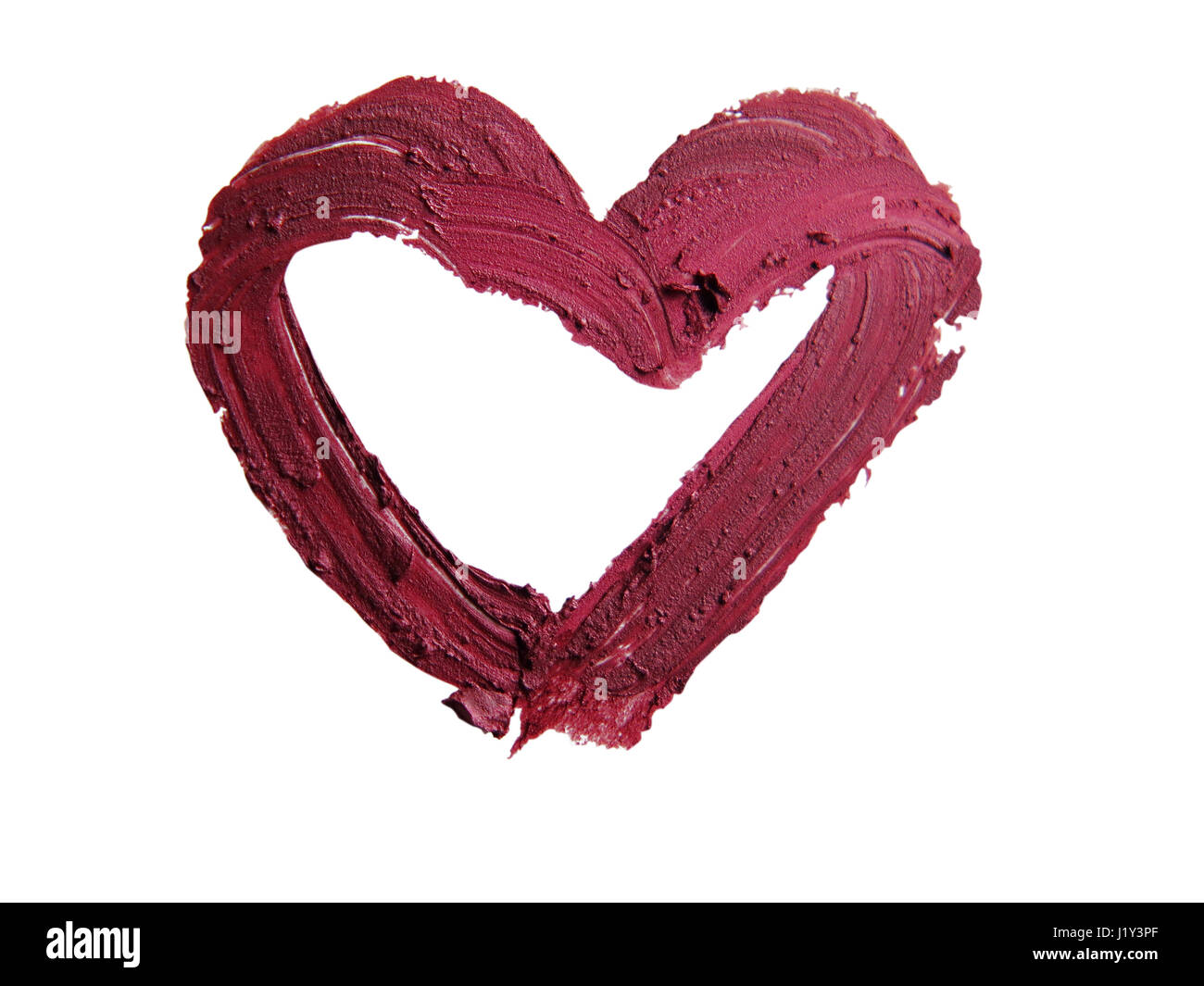 smashed red heart shape isolated on white background Stock Photo - Alamy