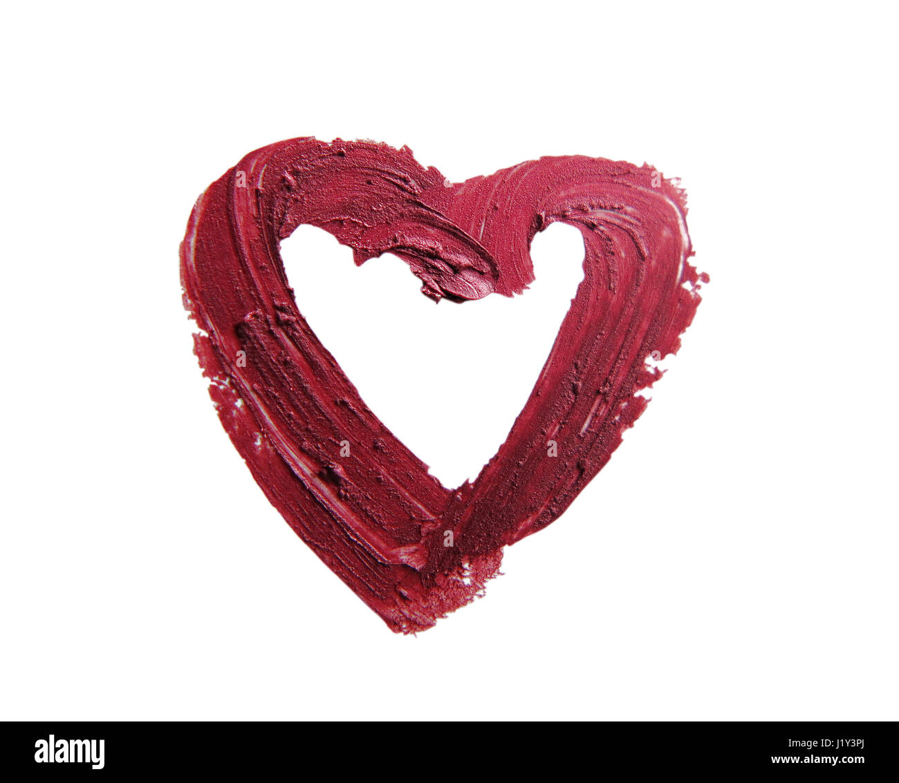 smashed red heart shape isolated on white background Stock Photo - Alamy