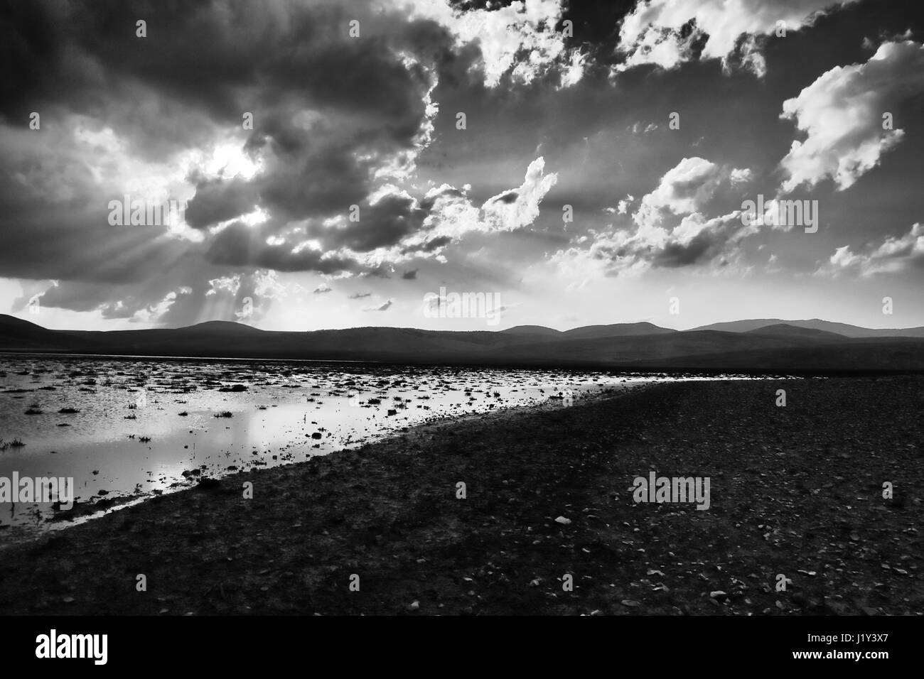 Middle of lake Black and White Stock Photos & Images - Alamy