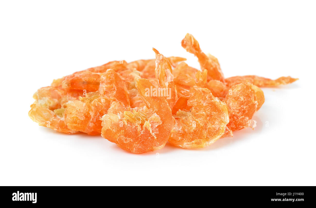 Dried shirmp isolated on the white background Stock Photo - Alamy
