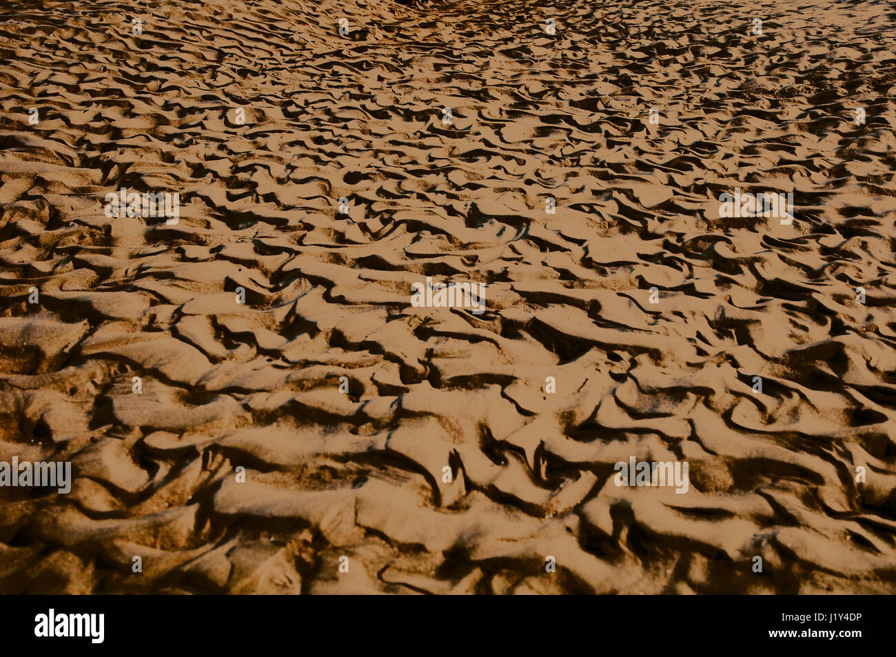 Abstract, textured images of sand on beach Stock Photo - Alamy