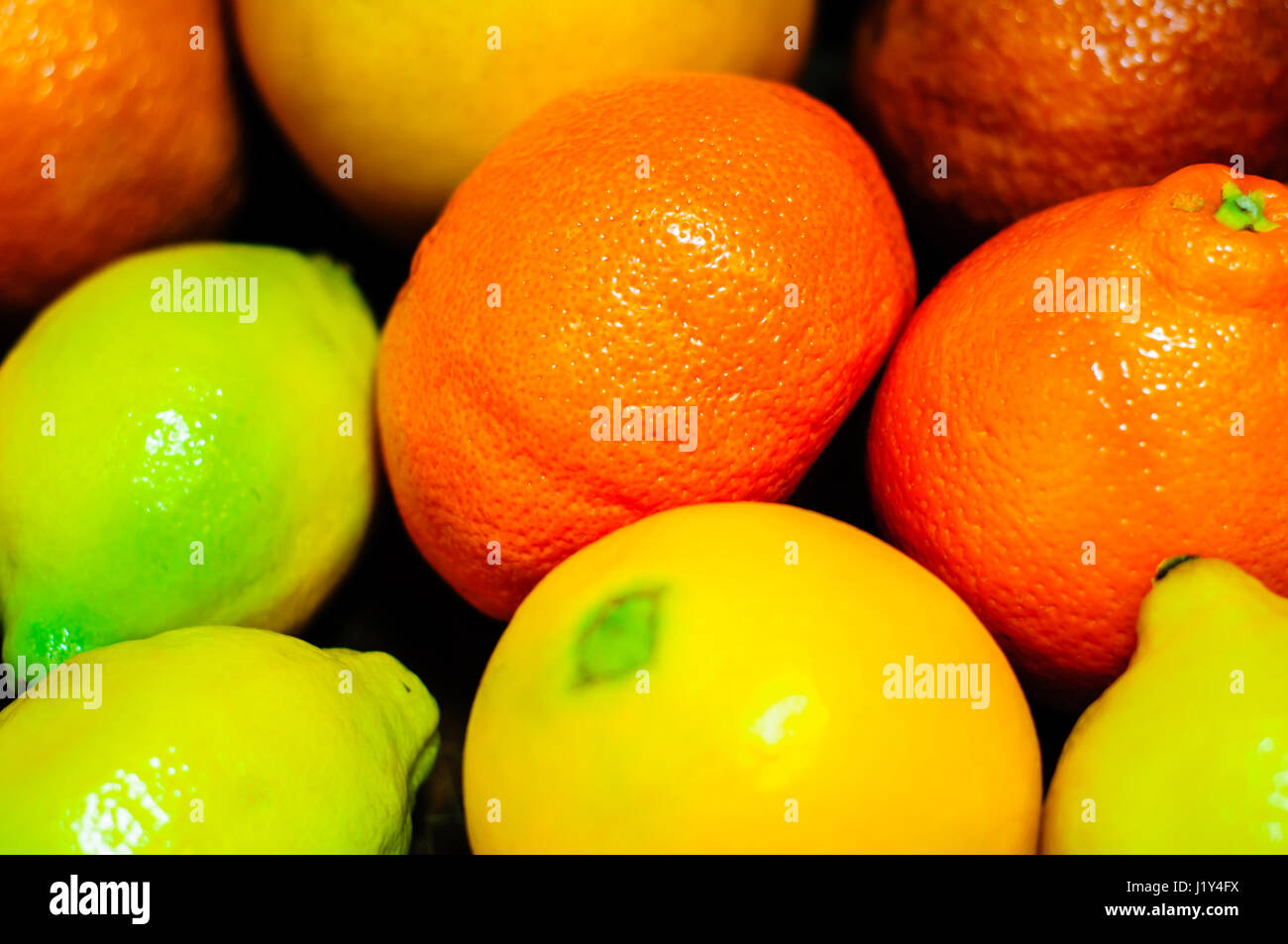 Selection of citrus fruit, close-up Stock Photo - Alamy