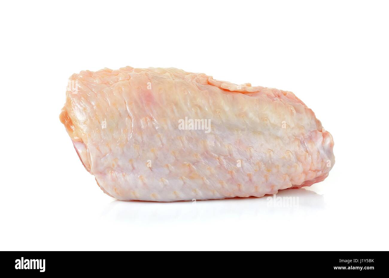 Raw chicken wing isolated on white background Stock Photo - Alamy