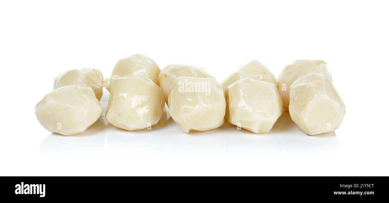 Fish ball isolated on the white background Stock Photo - Alamy